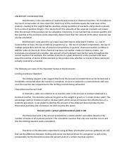 Understanding Stoichiometry Reactant Ratios Yield Calculations Course Hero