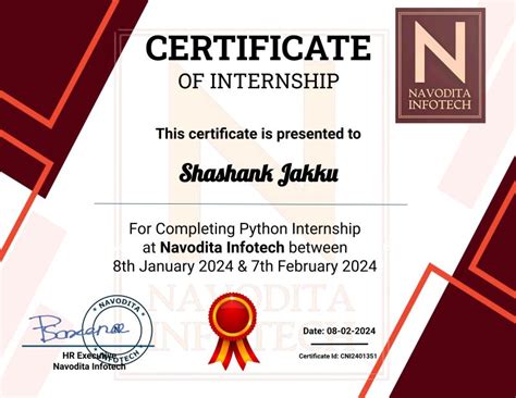 shashank jakku on linkedin pythondevelopment internshipexperience