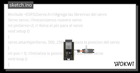 Servomotor 9a Rinconragua Wokwi Esp32 Stm32 Arduino Simulator