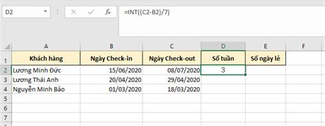 hàm int mod round rank trong excel