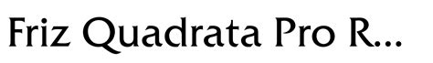 Friz Quadrata Font Webfont And Desktop Myfonts