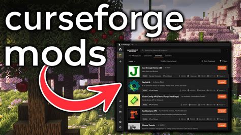 How To Use Curseforge Minecraft Mods Youtube