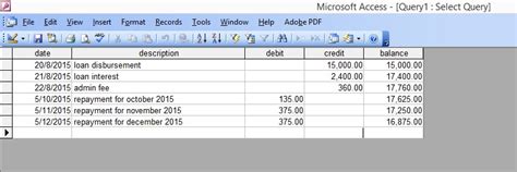 Solved Access Query To Calculate The Running Balance From Credit And