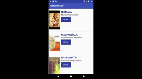 Android Recyclerview Example With Itemclick Youtube