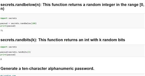 Secrets Python Module ~ Computer Languages Clcoding