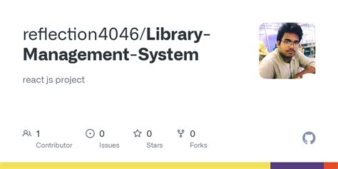 GitHub Reflection Library Management System React Js Project