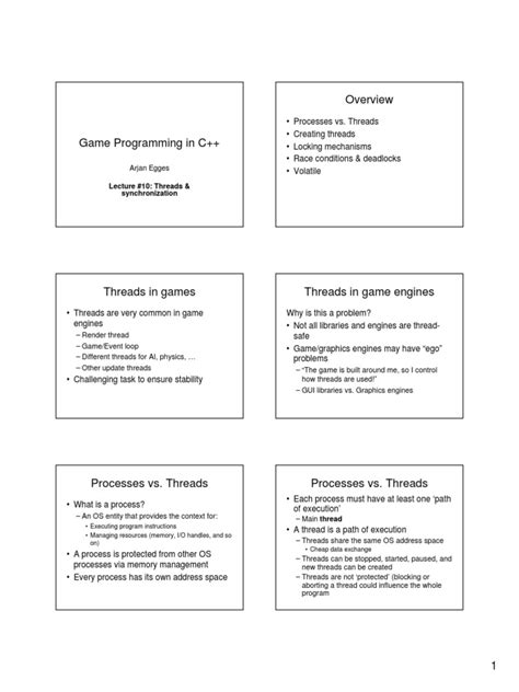 Lecture 10 Threads And Synchronization Download Free Pdf Thread Computing Process