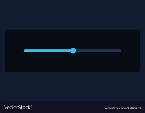Slider With Middle Level Ui Element Template Vector Image
