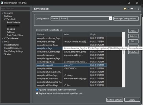 Usage Of C17 On Stm32 · Issue 1532 · Sloeberarduino Eclipse Plugin