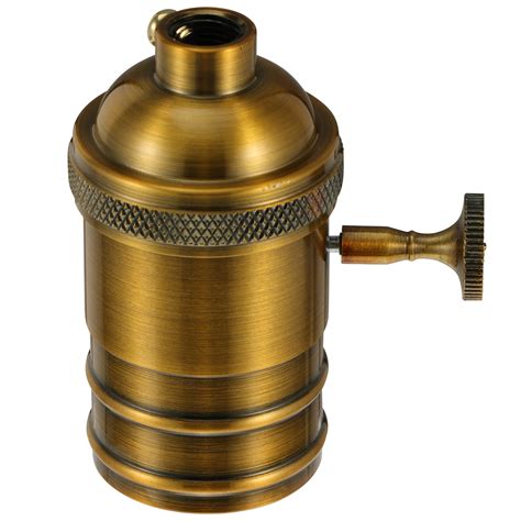 Retro Lamp Holder Light Socket Kit Of The Lid Decorative Bulb Golden