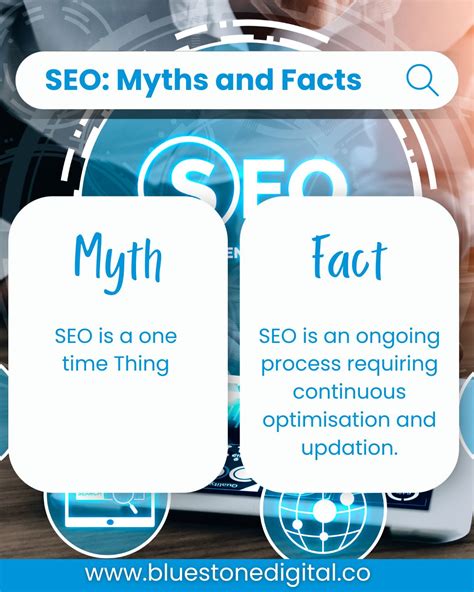 bluestone digital on linkedin 🚀 myth vs fact seo edition 🤔 myth
