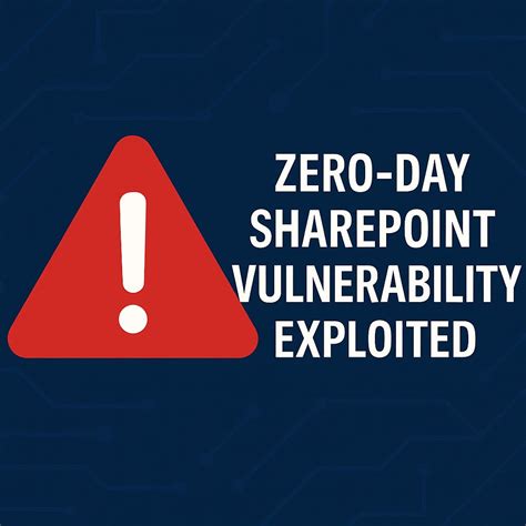 🚨 A Zero Day Storm Sharepoint Cve 202553770 Actively Exploited In