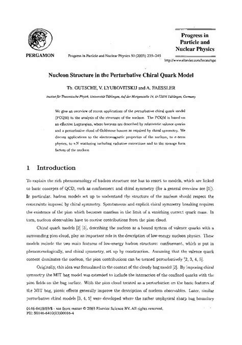 Pdf Nucleon Structure In The Perturbative Chiral Quark Model Dokumen Tips