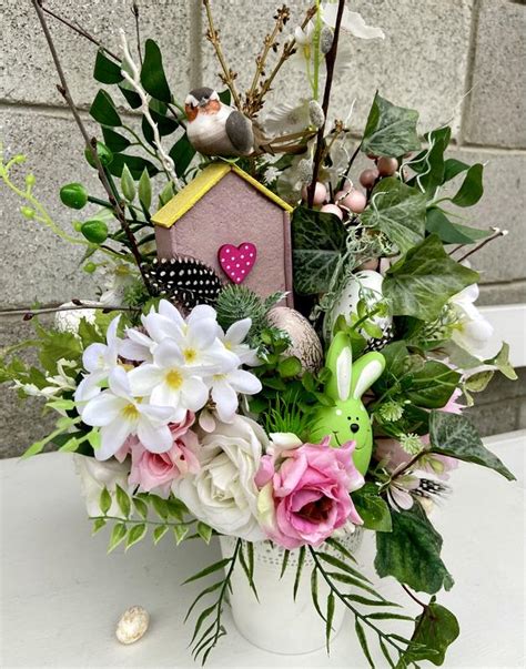 Пасхальная композиция — цена 1100 грн в каталоге Искусственные цветы Купить товары для дома и