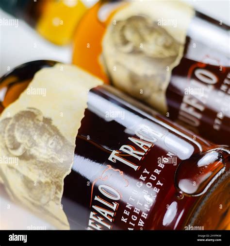 London Uk 15 February 2024 Buffalo Trace Kentucky Straight Bourbon Whiskey Is Classy Bourbon