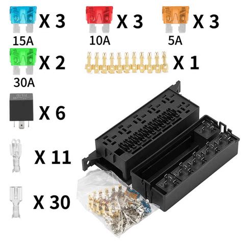 12v Daiertek Auto 11 Way Fuse Box Block Sa 5 Pin Relay At Fuses Para Sa Automotive Car Marine
