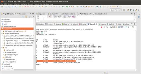 java osgi框架下开发的web应用，可以启动，但是无法访问 segmentfault 思否