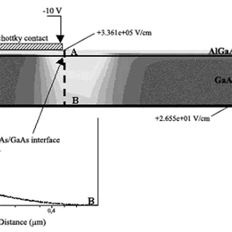 Two Dimensional Simulation Of The Electric Field Distribution And Download Scientific Diagram