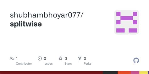GitHub Shubhambhoyar Splitwise