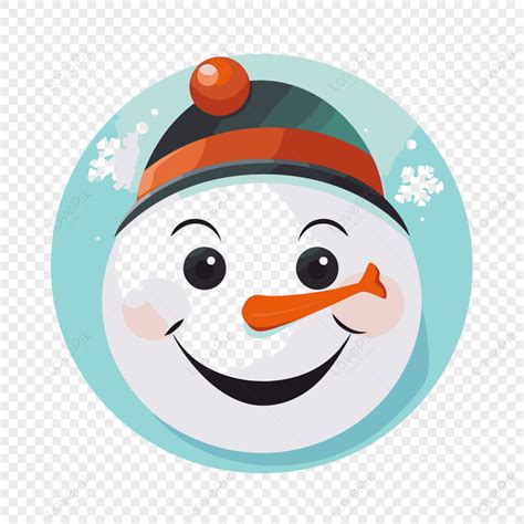 눈사람 얼굴 벡터