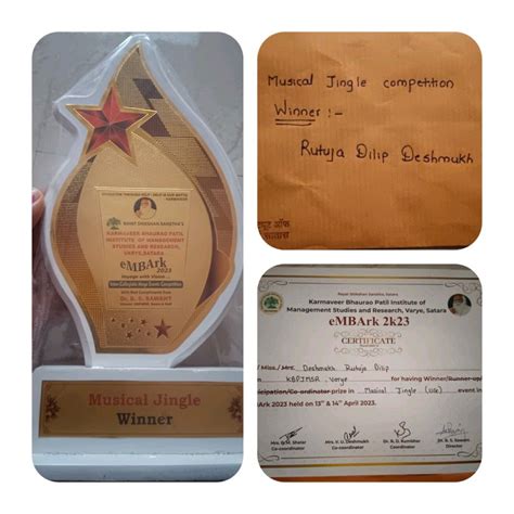 Rutuja Deshmukh On Linkedin Winner Kbpimsr