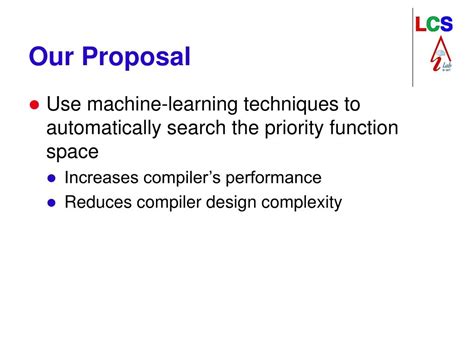 Ppt Improving Compiler Heuristics With Machine Learning Powerpoint Presentation Id797658