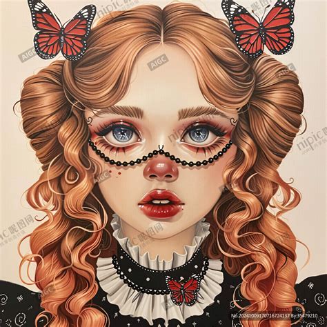 Ai创作图整容整形花季少女插画 美妆少女美妆造型 写实人物插画 少女海报插画 欧风少女卡通少女 插画女孩与蝶 欧风卡通人物 化妆整容背景装饰画 时尚美妆节日插画女孩 插画半身像 插画人物头像