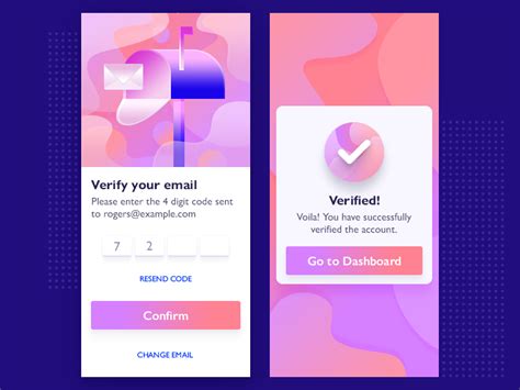 Email Verification App Ui Design By Nitish Khagwal On Dribbble