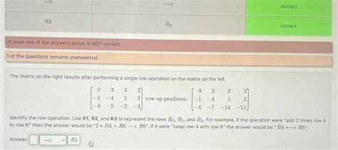 Solved Table R3 Correct R3 Correct At Least One Chegg Com