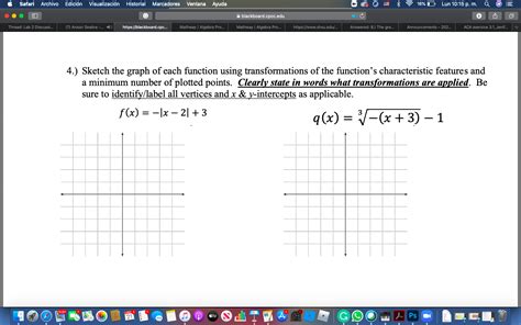Answered 4 Sketch The Graph Of Each Function Bartleby