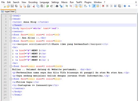 cara membuat html dengan notepad cara membuat website berbasis html dengan notepad udin blog