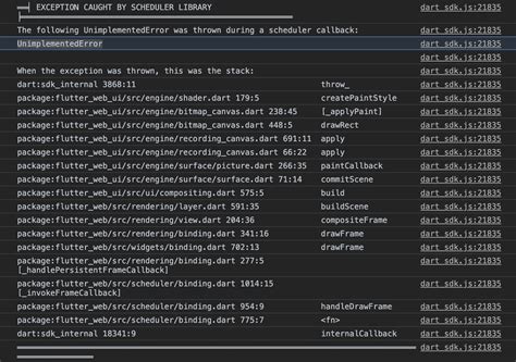 flutter web radialgradient in container gives unimplementederror