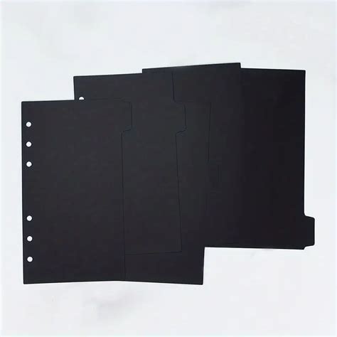 A6 Black Cardboard Index Page Classification Page Loose Leaf Temu