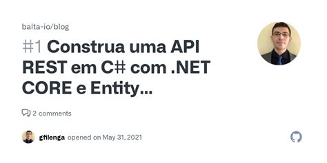 Construa Uma API REST Em C NET CORE E Entity Framework Core Issue Balta Io Blog
