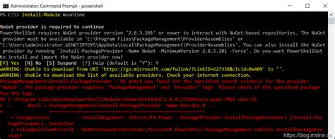 unable to install powershell modules unable to download from uri