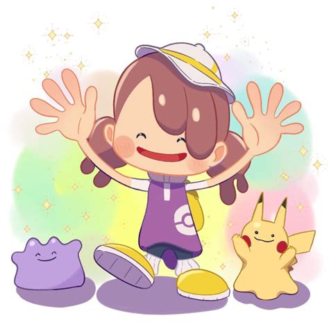 Nemunemu 0826 Ditto Female Protagonist Pokemon Pokopia Pikachu