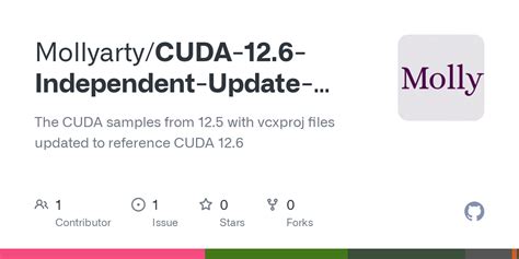 GitHub Mollyarty CUDA 12 6 Independent Update With Python The CUDA Samples From 12 5 With