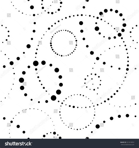 Seamless Circle Pattern Abstract Vector Minimal Stock Vector Royalty