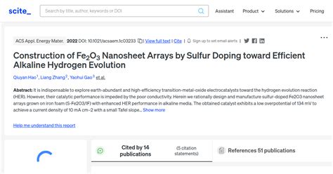Construction Of Fe 2 O 3 Nanosheet Arrays By Sulfur Doping Toward
