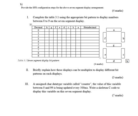 Solved Question 4 Partial A Two Common Anode Seven