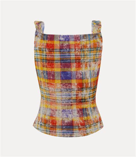 Anna Top In Distressed Tartan Vivienne Westwood®