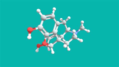 Morphine Opioid Molecule Download Free 3d Model By S Duce Sduce
