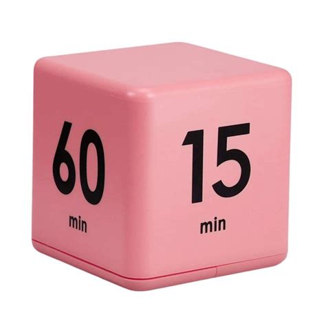 Time Cube Timer Kitchen Timer Gravity Sensor For Meditation Pink Time Cube Timer Kitchen Timer Gravity Sensor For Meditation Pink