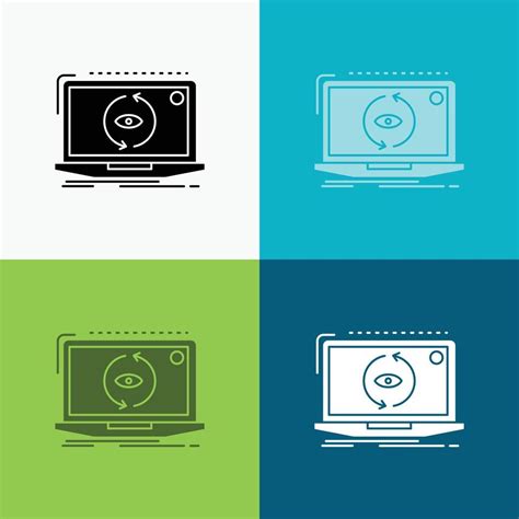 App Application New Software Update Icon Over Various Background