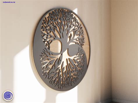 Yin Yang Tree Of Life Wall Art Digital Templates For Etsy