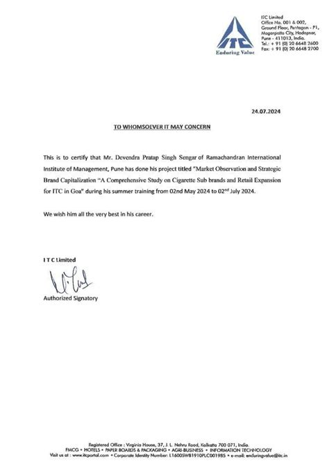 Summerinternship Itclimited Fmcg Strategicgrowth Consumerbehavior