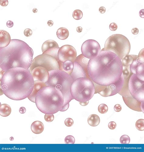 Pearl Falling Gems Abstract Background Shiny Design Vector