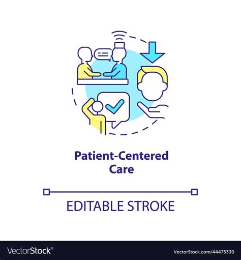 Patient Centered Care Concept Icon Royalty Free Vector Image Patient Centered Care Concept Icon Royalty Free Vector Image