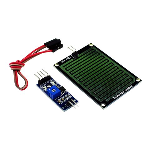 Rain Sensor Water Raindrops Detection Module เซนเซอร์ตรวจจับน้ำฝนพร้อมสายไฟ Shopee Thailand