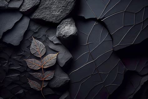 Premium Photo Minimalist Aesthetic Design Of Dark Nature Wallpaper Generative Ai